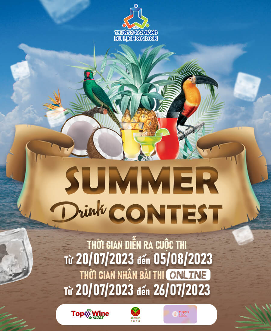 Mở đăng ký Summer Drink Contest 2023 - CĐ Du lịch Sài Gòn